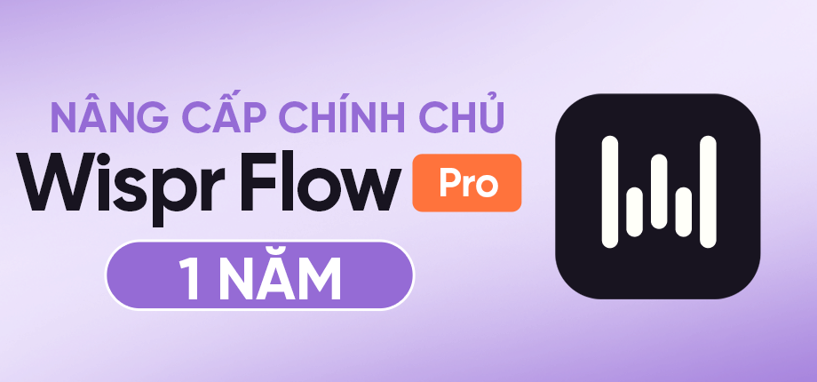 Wispr Flow Pro 1 năm - Nâng cấp chính chủ | Divine Shop
